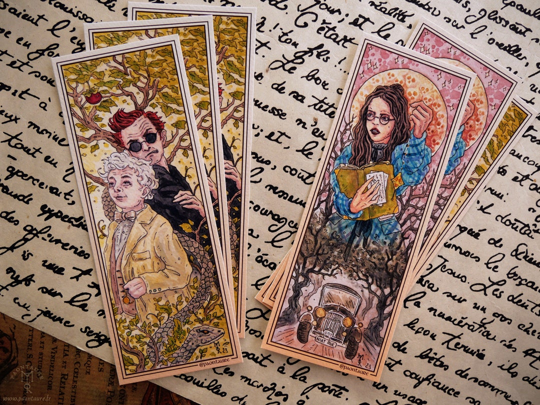 GOOD OMENS Bookmark Fine Art Print Quality Ineffable - Etsy