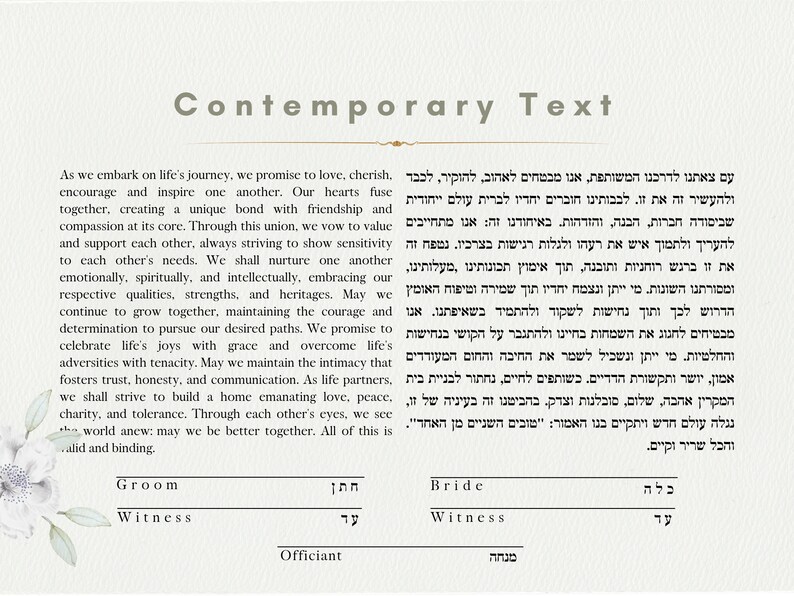 Shema Israel Ketubah, Modern Custom Ketubah, Digital Download ...