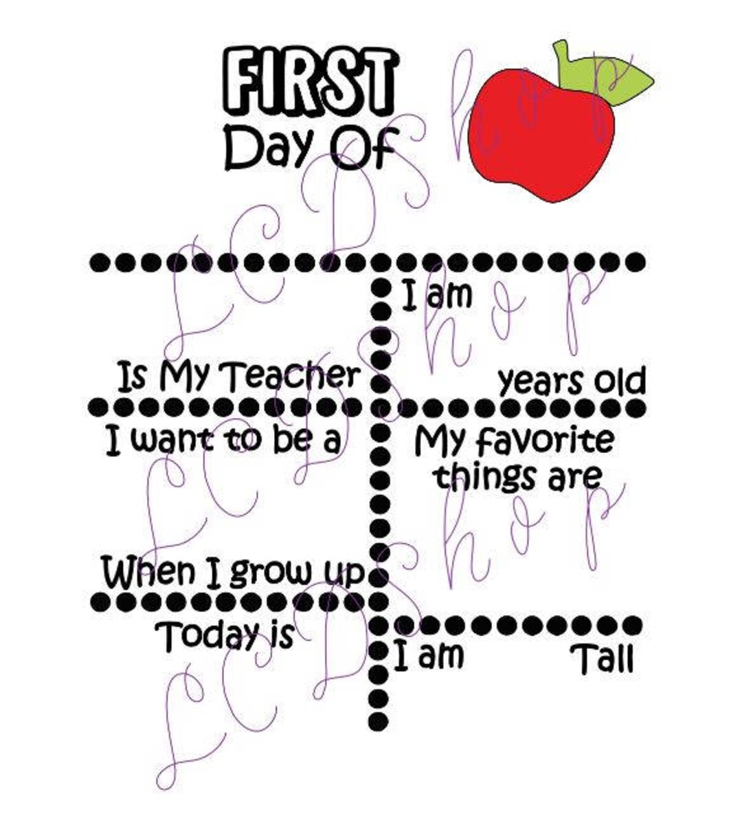First and Last Day of School Svg - Etsy