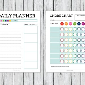Meal Planner, Chore Chart, Goal Setting, Bullet Journal, Calendar ...