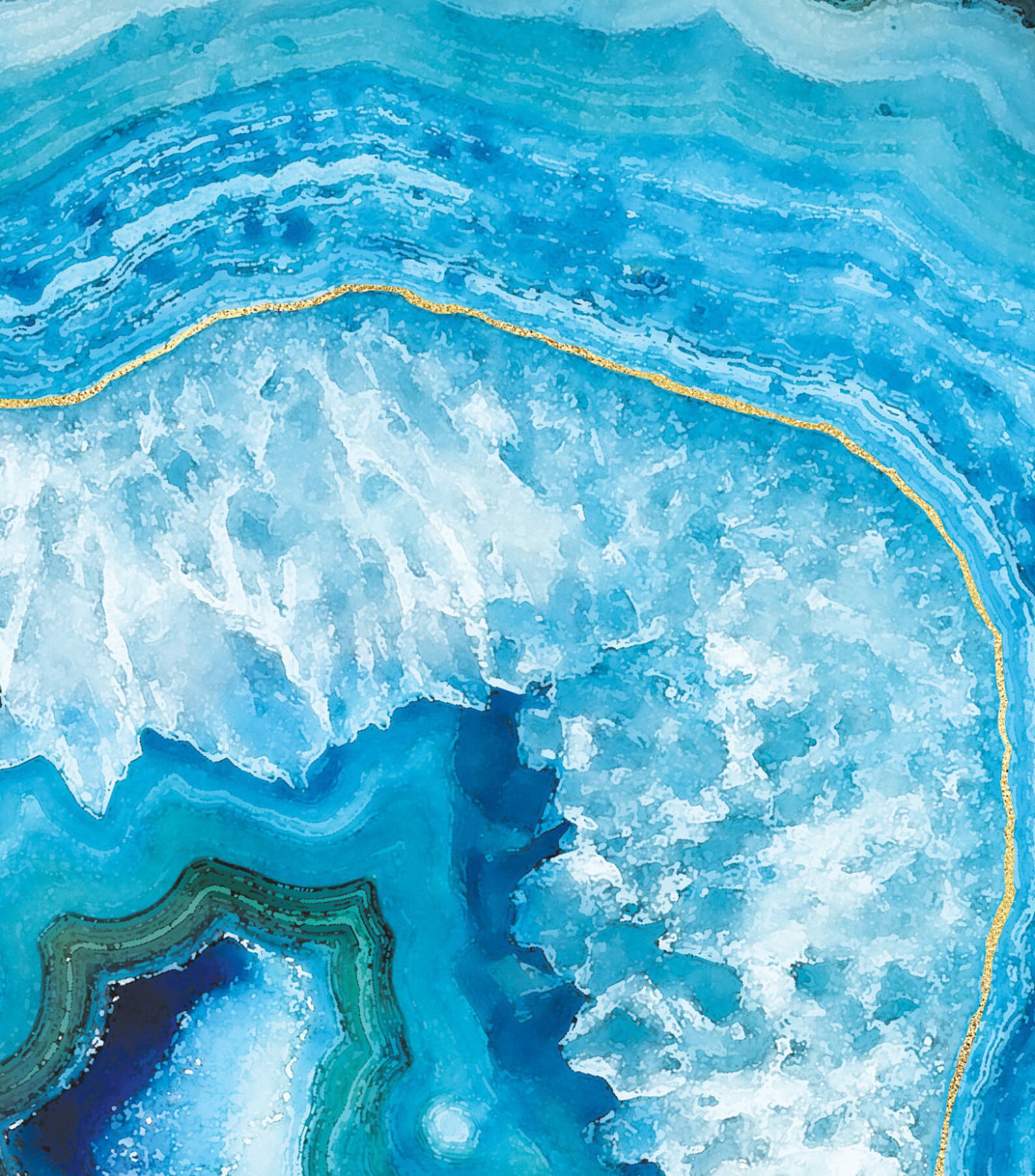 Geode Art Print, Printable, Agate Print, Gift for Her, Geode Art Print ...