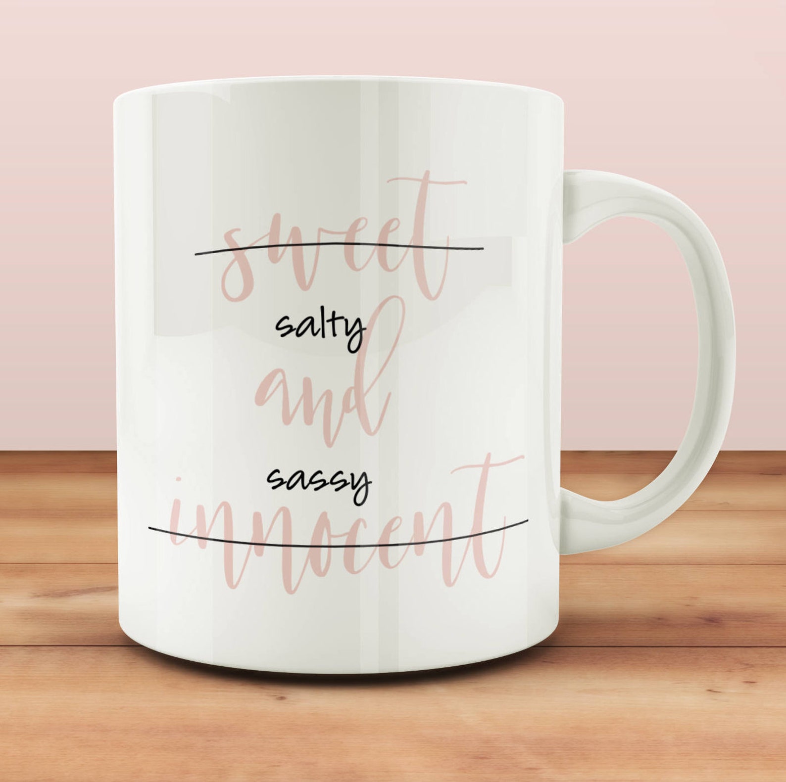Funny Coffee Mug Salty and Sassy Coffee Mug Mothers Day | Etsy