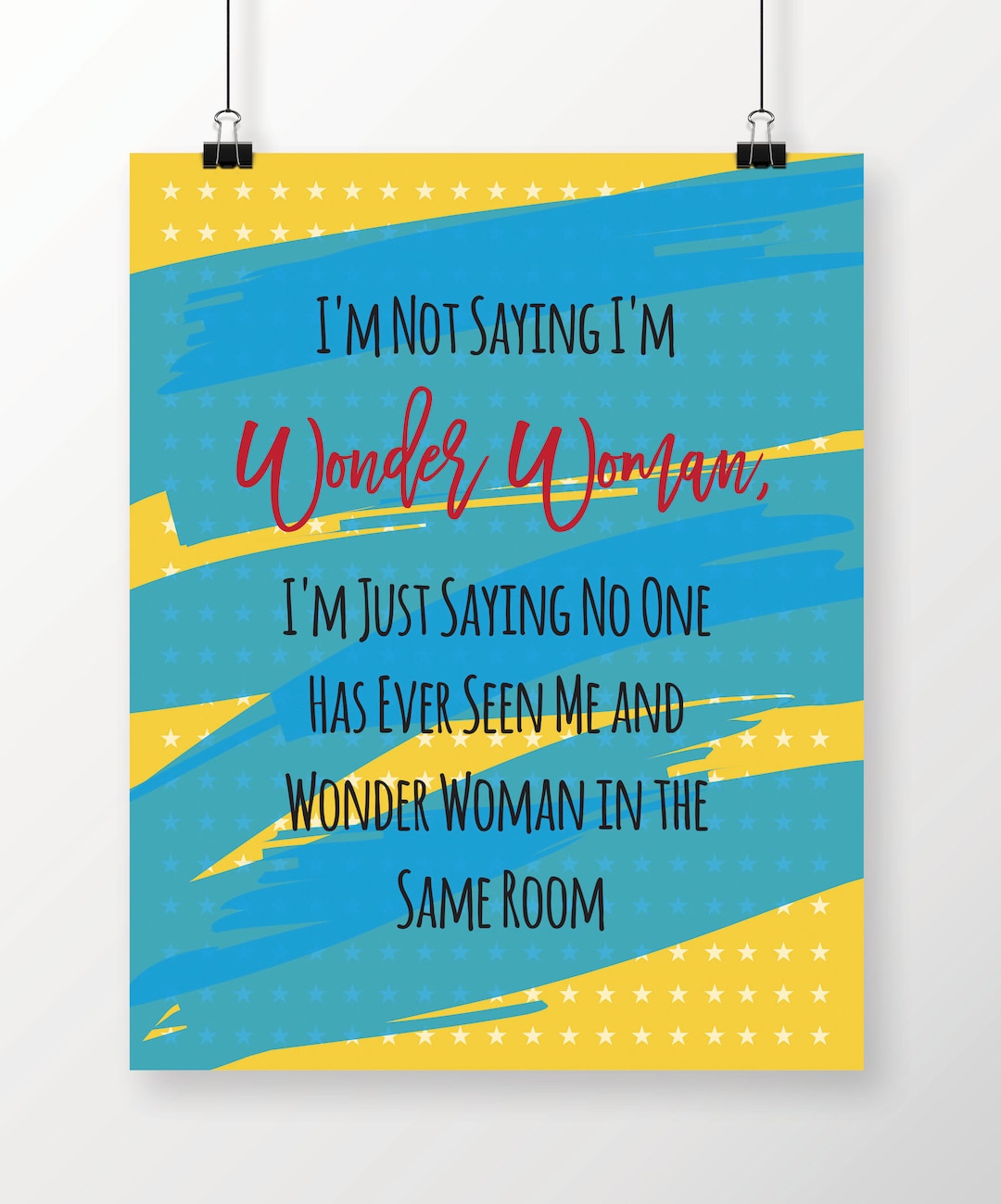 Wonder Woman Art Print, Gift for Her, Superhero, Comic Art ...