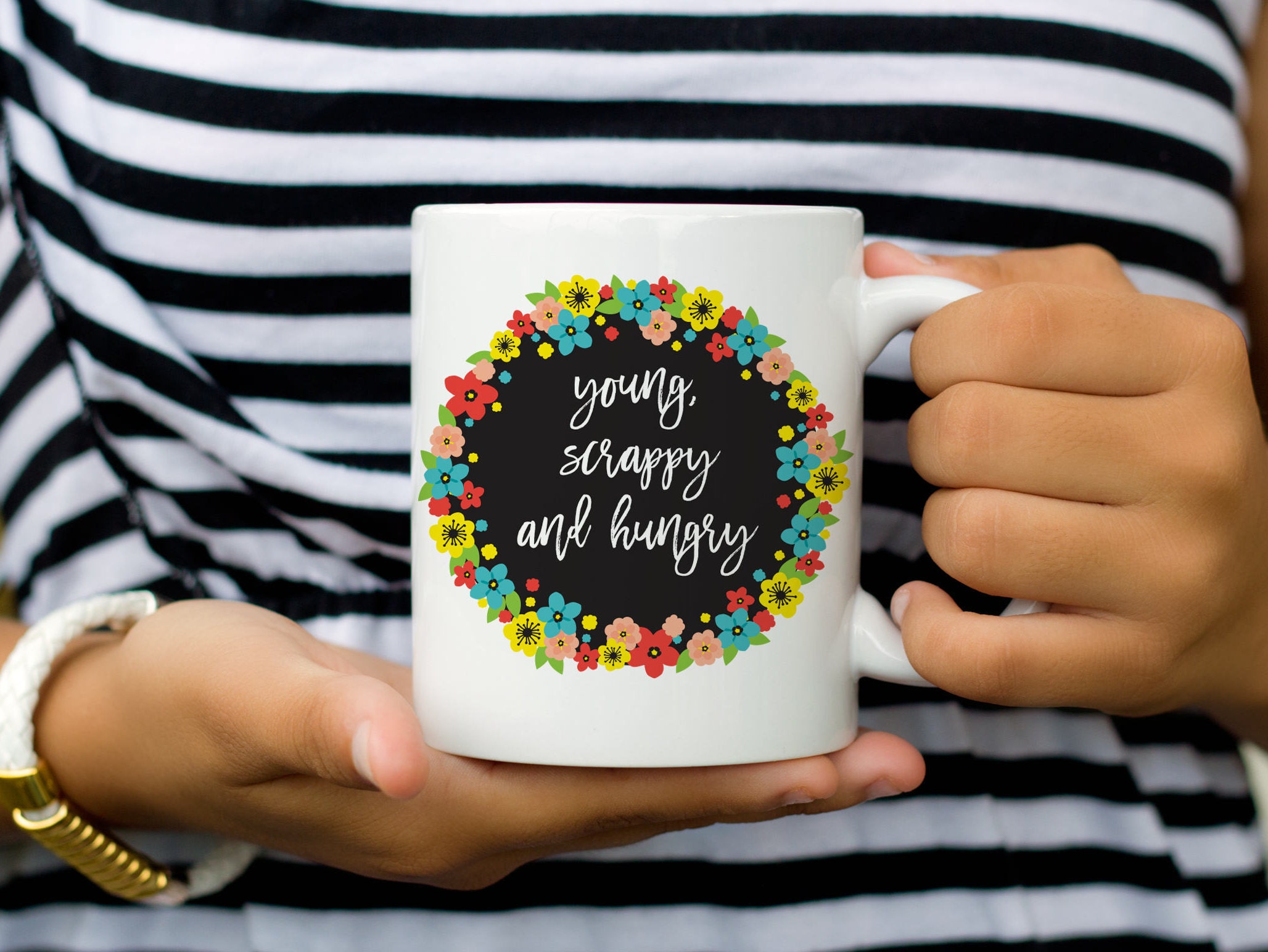 Hamilton Gift, Young Scrappy Hungry Coffee Mug, Statement Mug, Hamilton ...