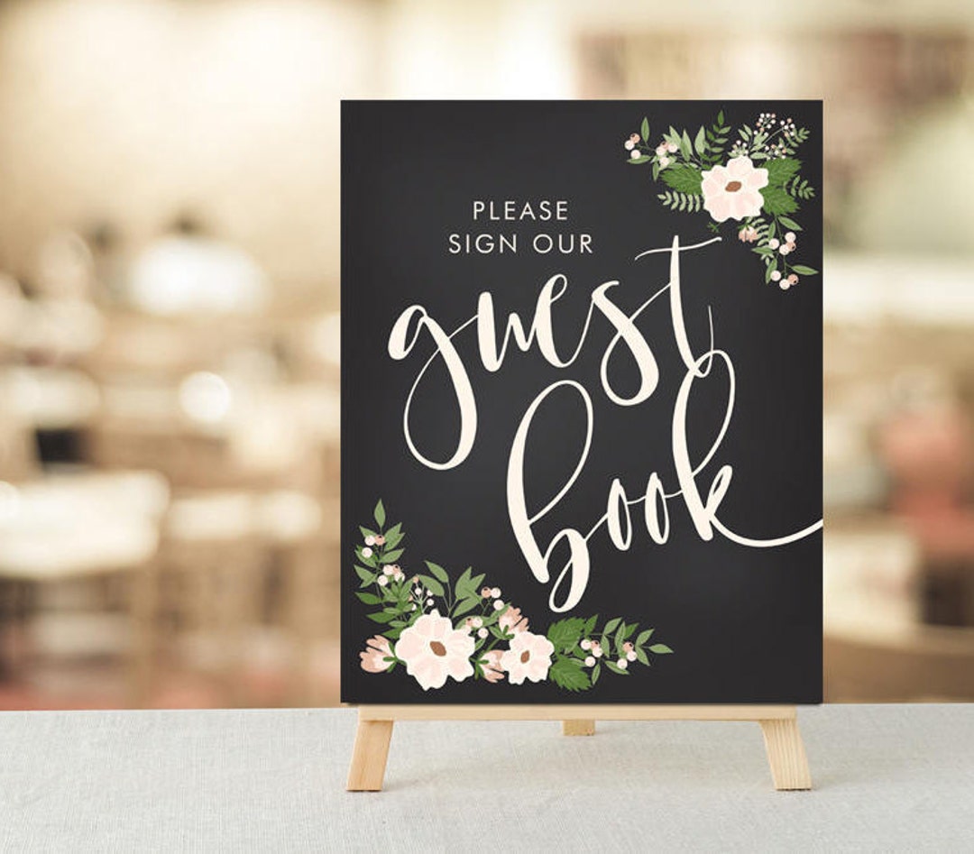 Please Sign Our Guestbook, Rustic Wedding, Wedding Decor, Wedding ...