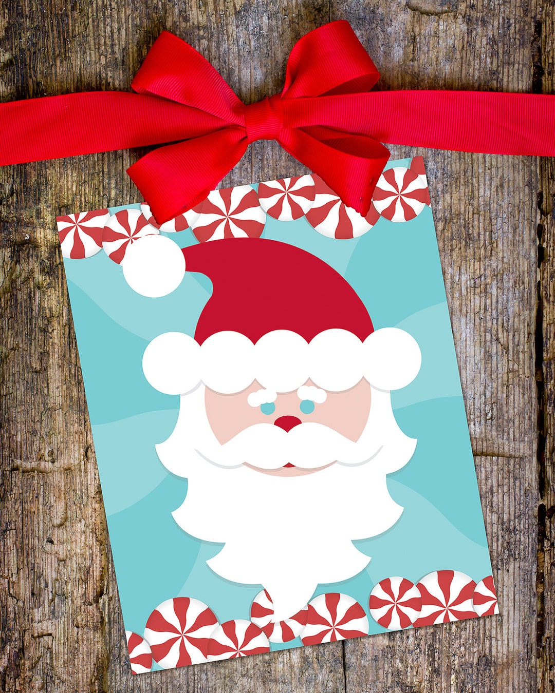 Holiday Art Print, Christmas Decoration, Santa Claus, Holiday Wall ...