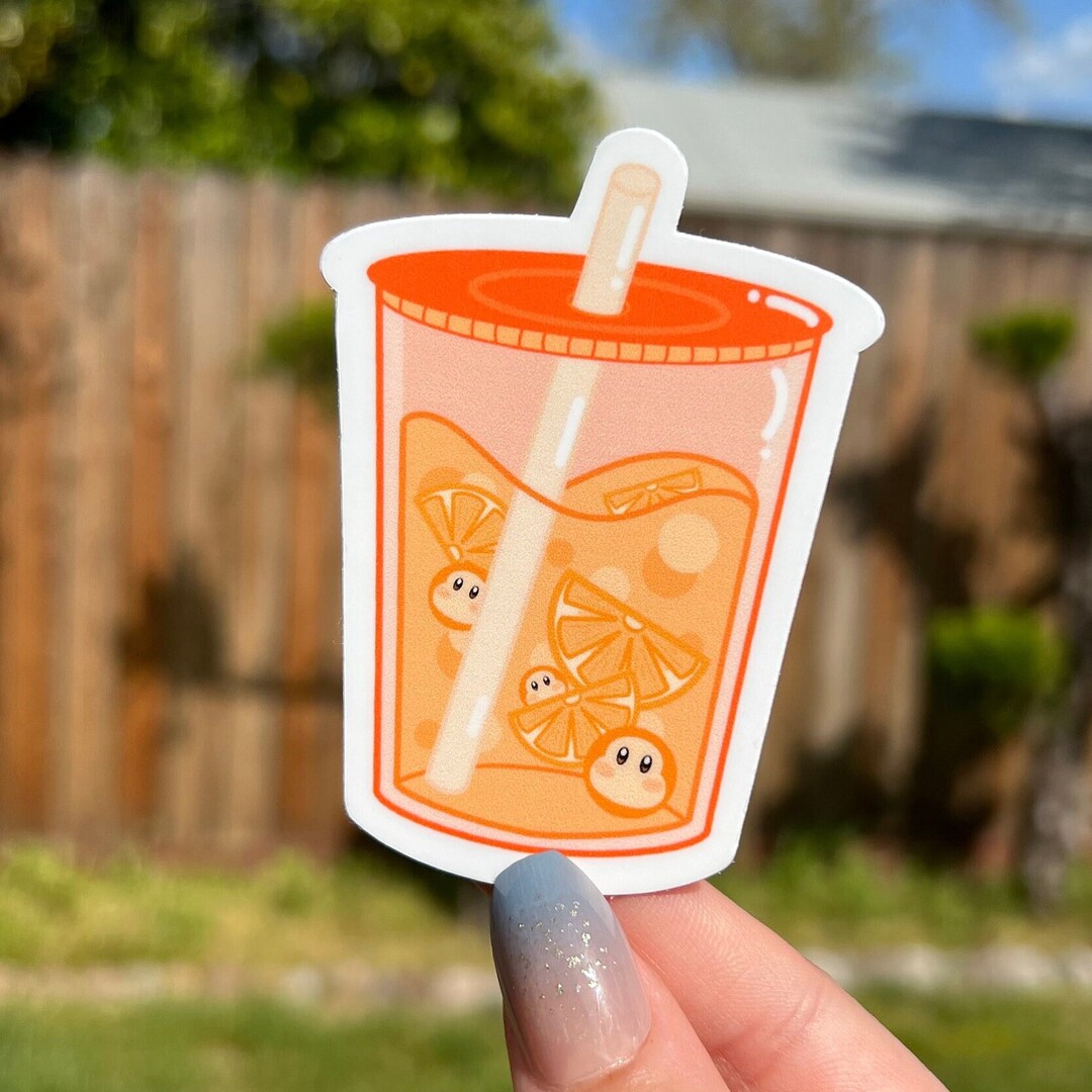 Waddle Dee Boba Sticker | Vinyl, Waterproof, Matte | Cute, Kawaii ...