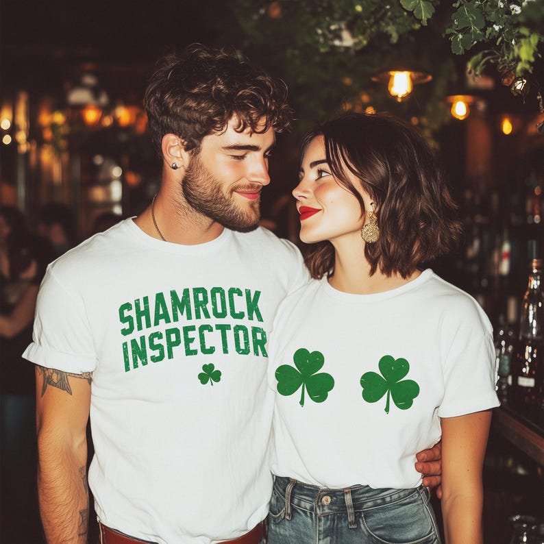 Retro St Patricks Day Couples Shirt, Matching St Paddys Day Shirts ...