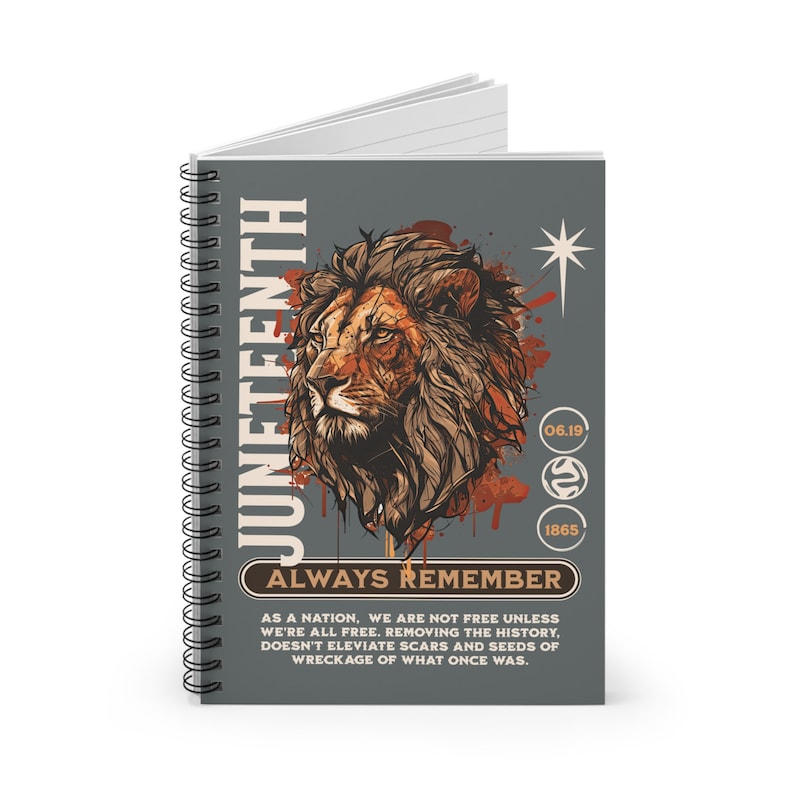 Juneteenth Journal, Juneteenth Spiral Notebook, Emancipation Day ...