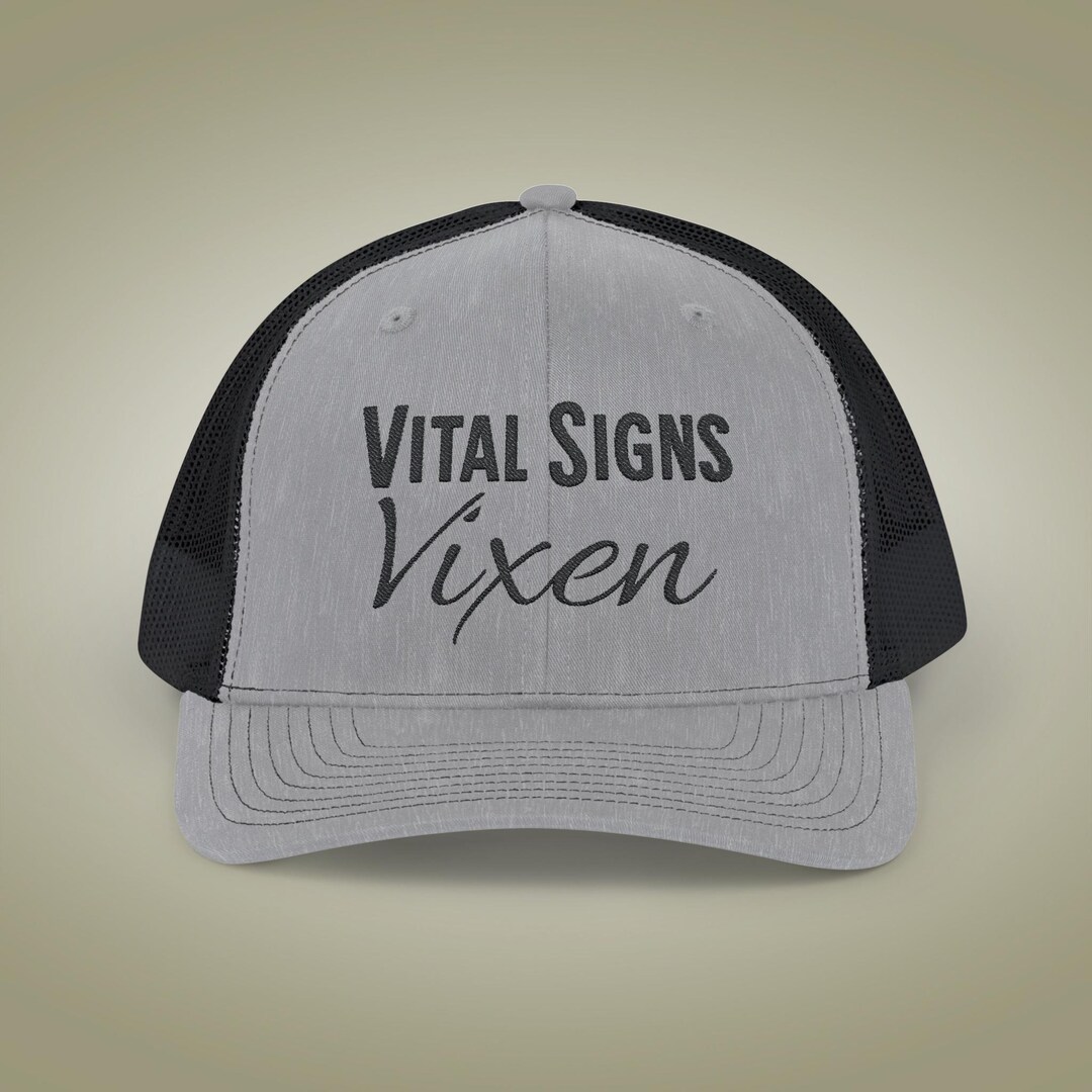 Vital Signs Vixen Nurse Trucker Cap, Gift for Nurse, Nurse Trucker Hat ...