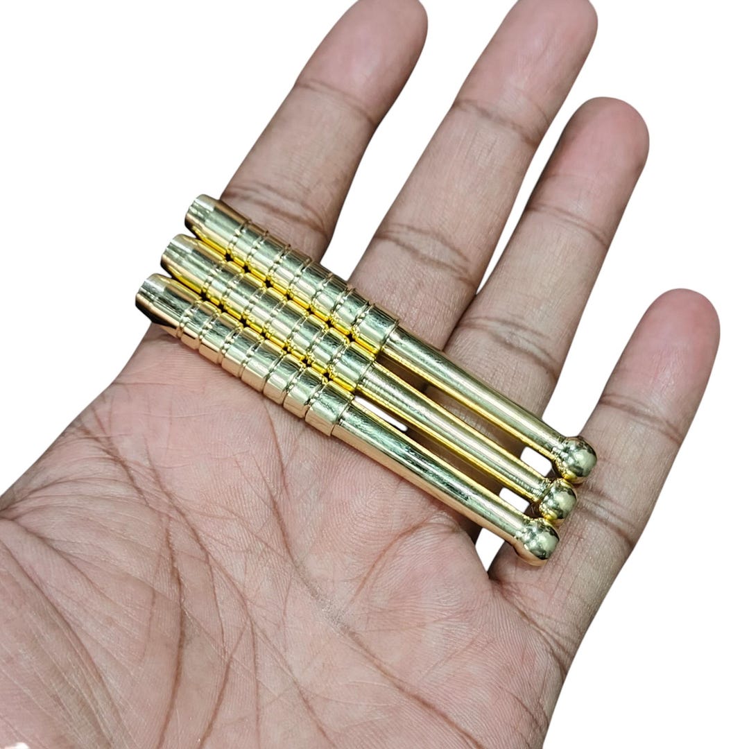 Set of 3 Vintage Brass Baseball Bat One Hitter Pipes - Etsy