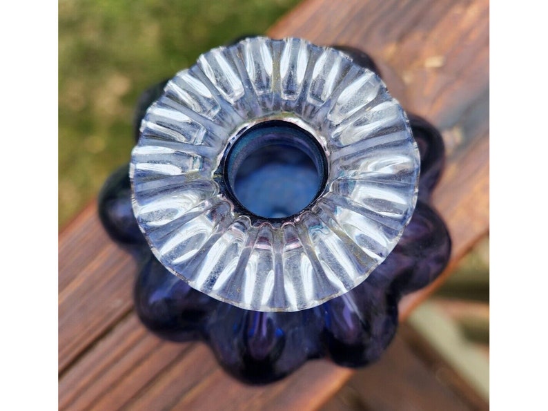Fenton Mulberry Diamond Optic Squat Melon Purple Glass Cologne - Etsy