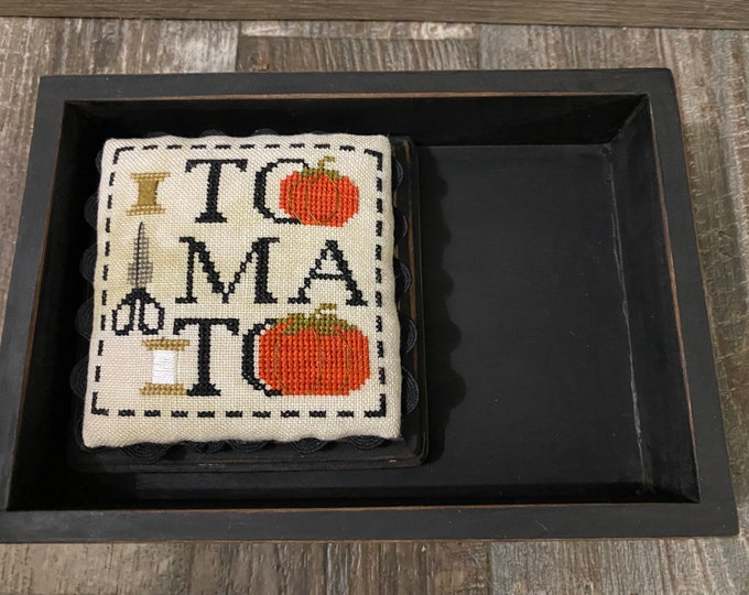 A Primitive Black Tray & Block Set - Etsy