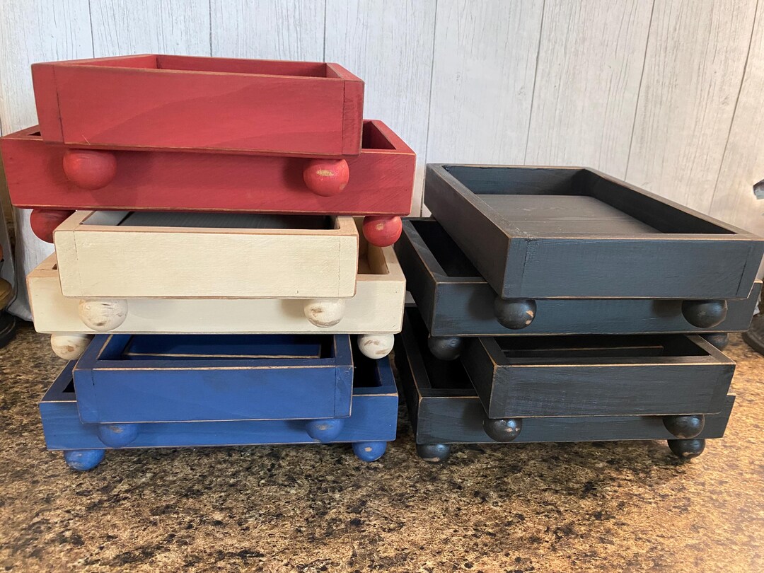 Primitive Tray & Block Set - Etsy