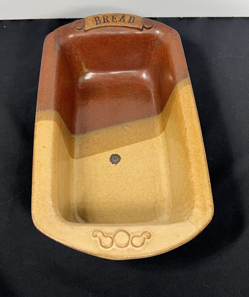 Handmade Pottery Loaf Pan Ceramic Bread Pan Cottage Country Granny Core ...