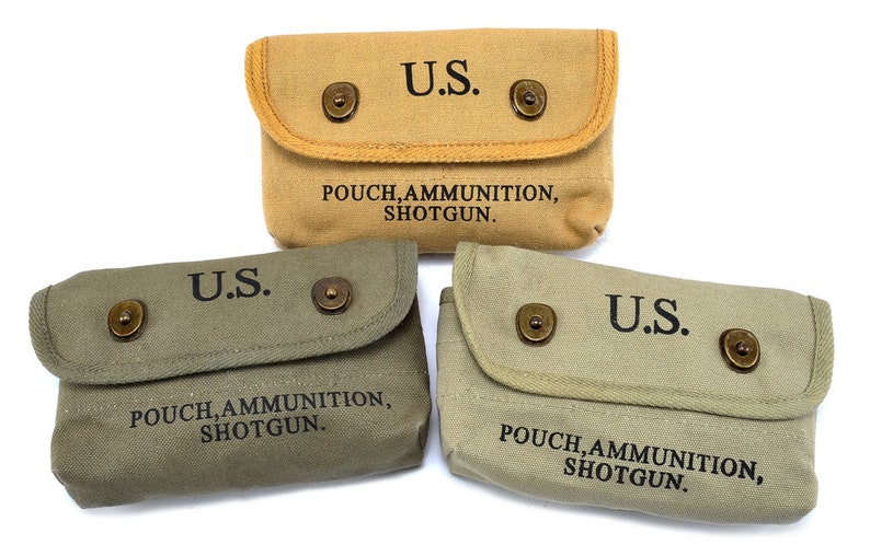 US WW2 Canvas Shotgun Shell Ammunition Pouch-khaki 1942 - Etsy