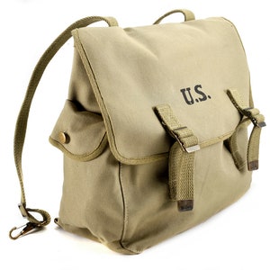 U.S. WW2 M1936 Musette Bag With Shoulder Strap-lt OD 1943 - Etsy