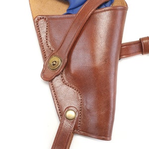 Brown Leather Shoulder Holster With Shell Loops Fits Taurus Judge 3 ...