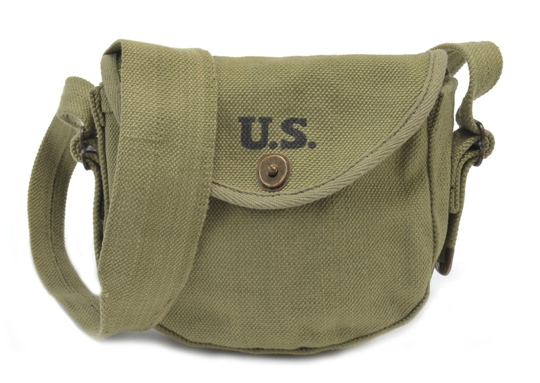 U.S. Thompson SMG Drum Magazine Pouch-lt OD 1943 - Etsy