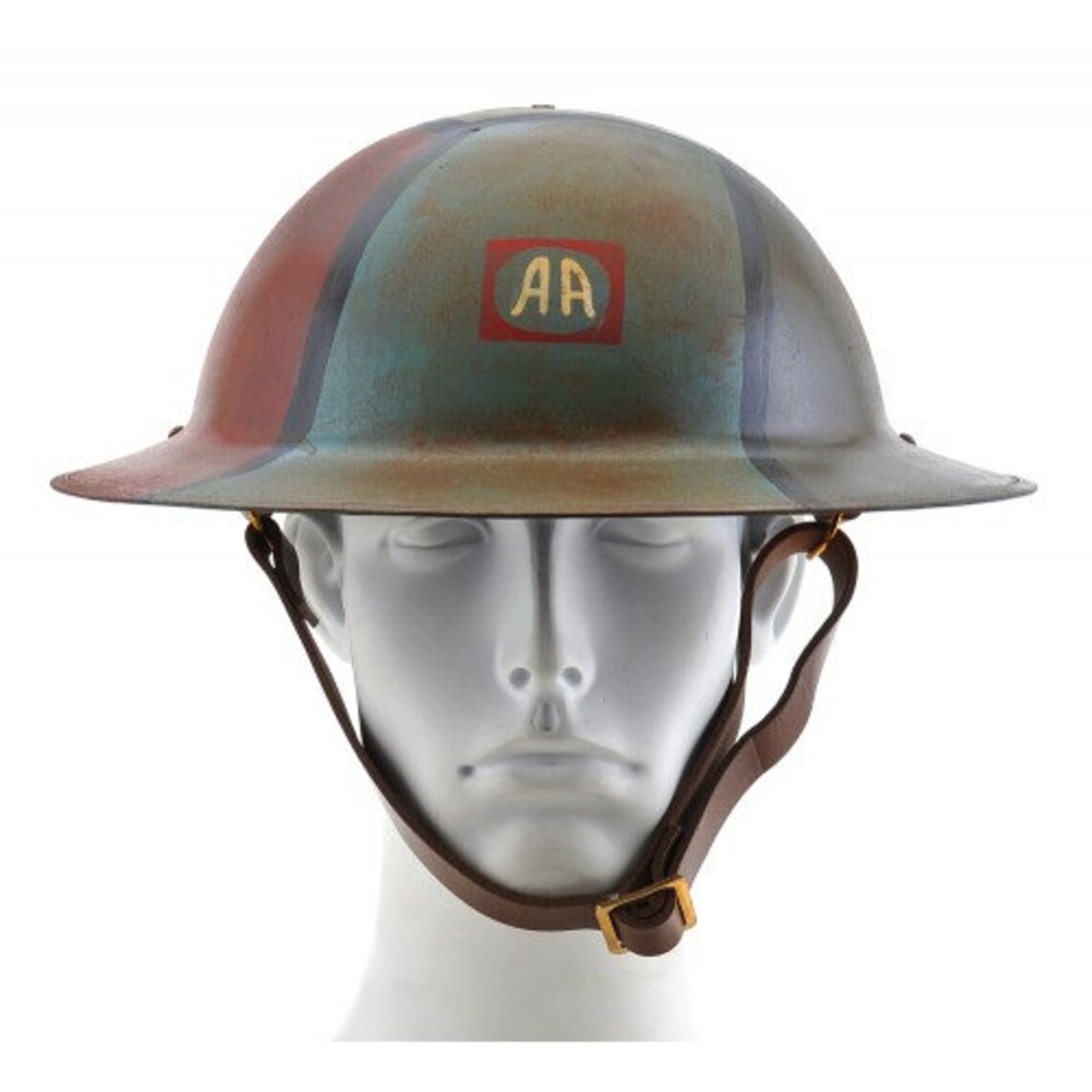US WW1 M1917 Brodie Helmet Doughboy Helmet 82nd Infantry Painted-aged ...