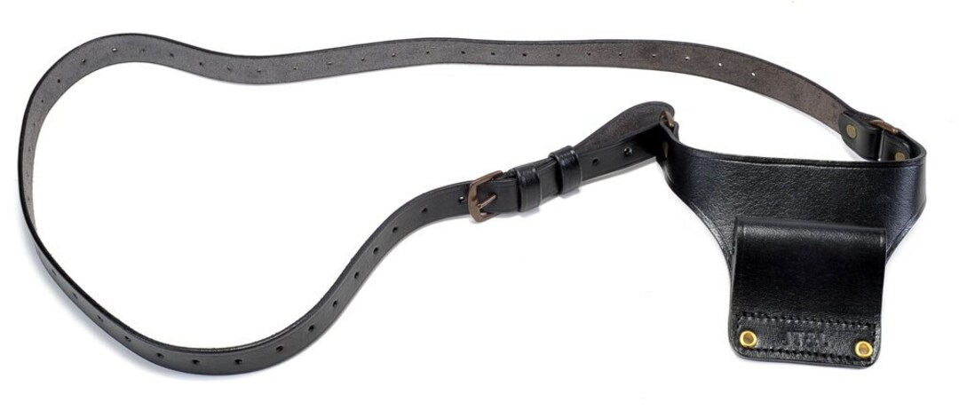 Black Leather Universal Wire Hanger Shoulder Holster Adapter - Etsy