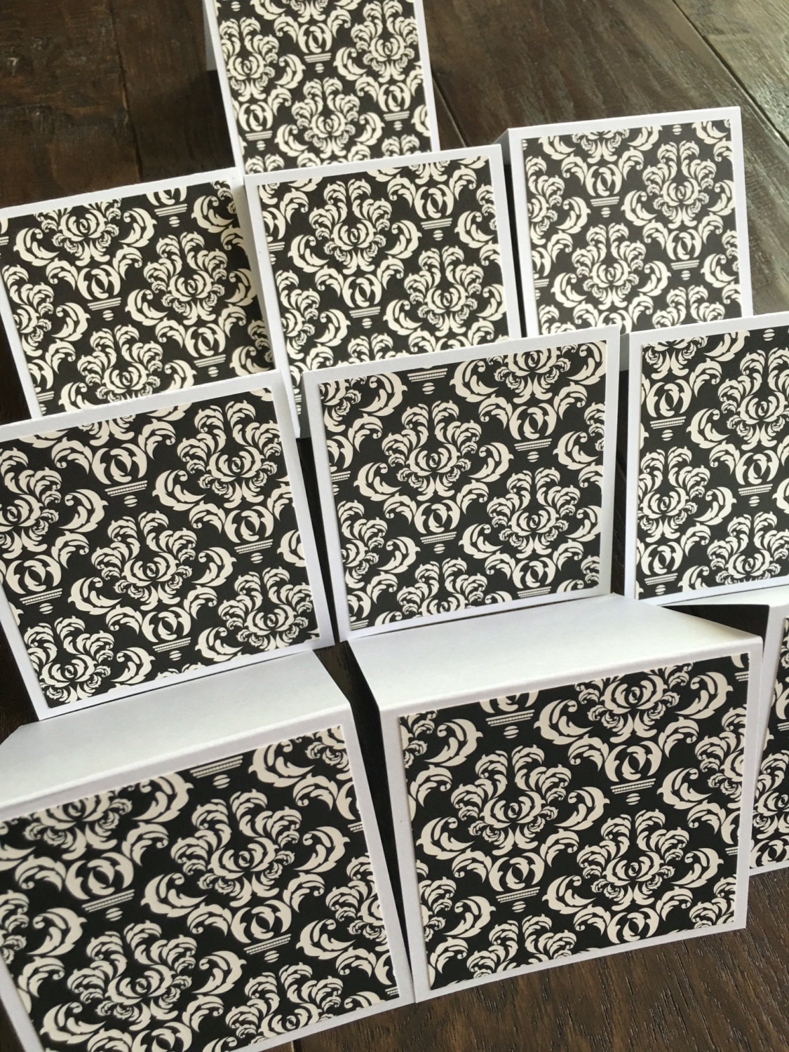 Set of 5 Mini 3x3 Elegant Note Cards Gift Tags Enclosure Cards - Etsy