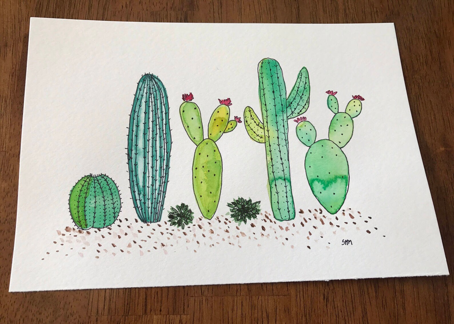 Cactus Watercolor Painting | Etsy