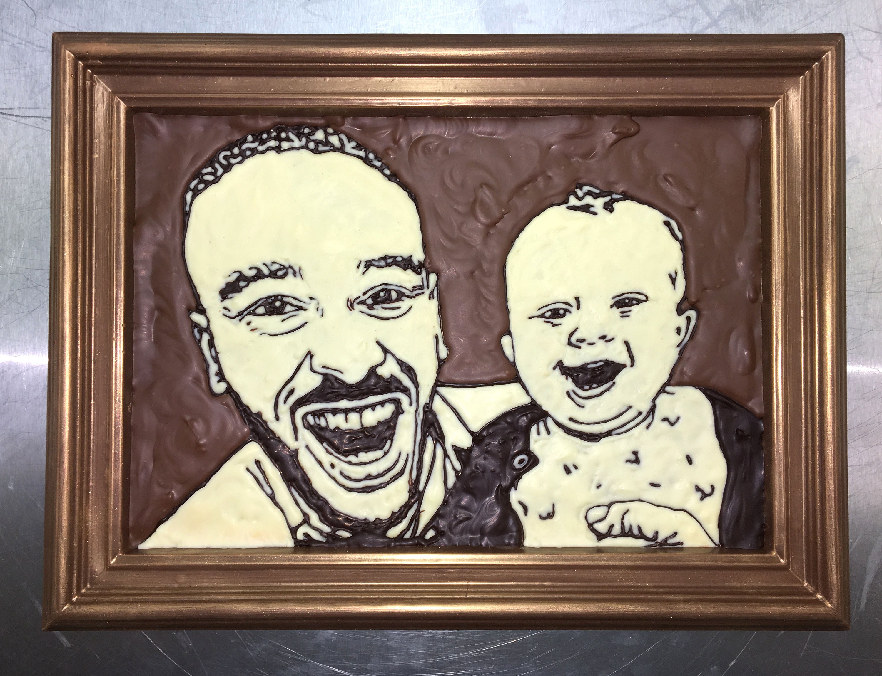 Chocolate Portrait Painting Bespoke and Completely Edible - Etsy