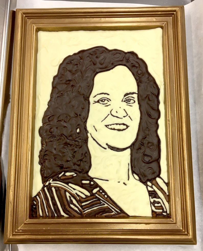 Chocolate Portrait Painting Bespoke and Completely Edible - Etsy