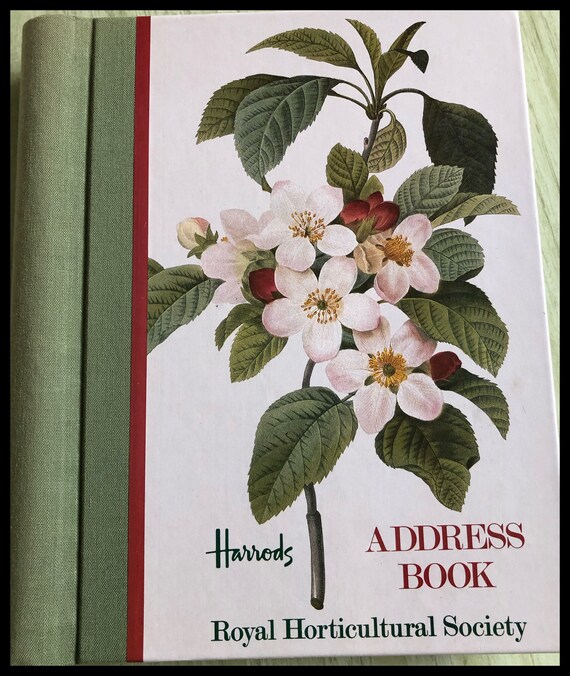Vintage Harrods Address Book from the Royal Horticultural | Etsy
