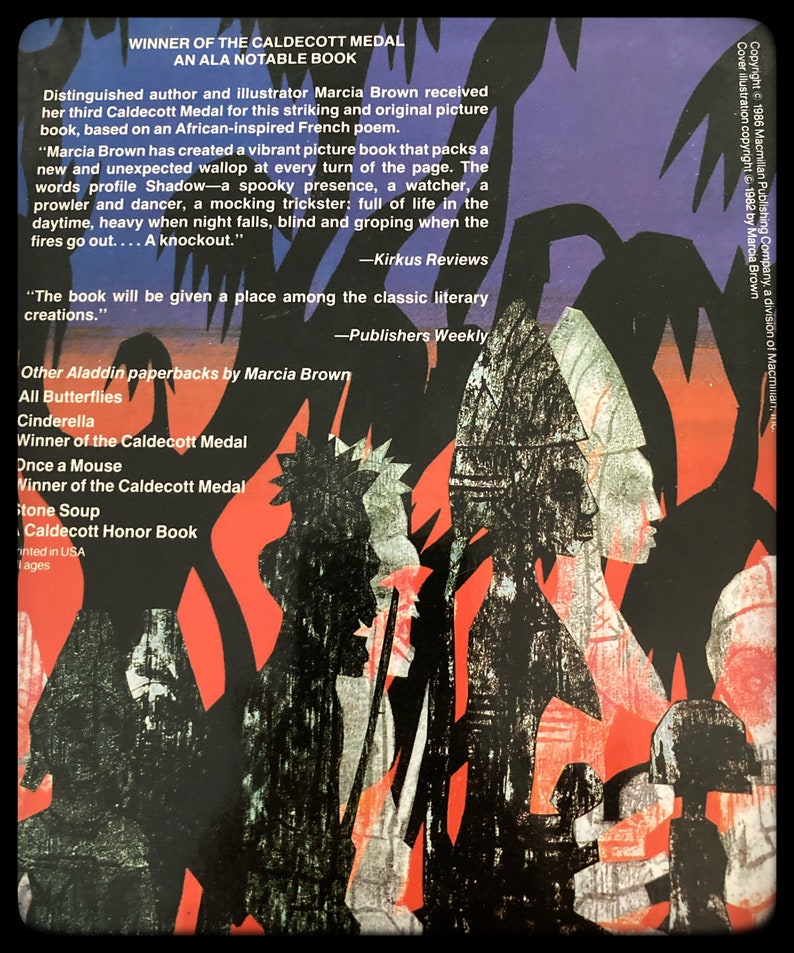 Shadow Translated and Illustrated by Marcia Brown From the French of ...