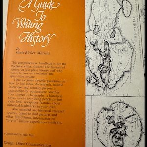 A Guide to Writing History by Doris Ricker Marston - Etsy