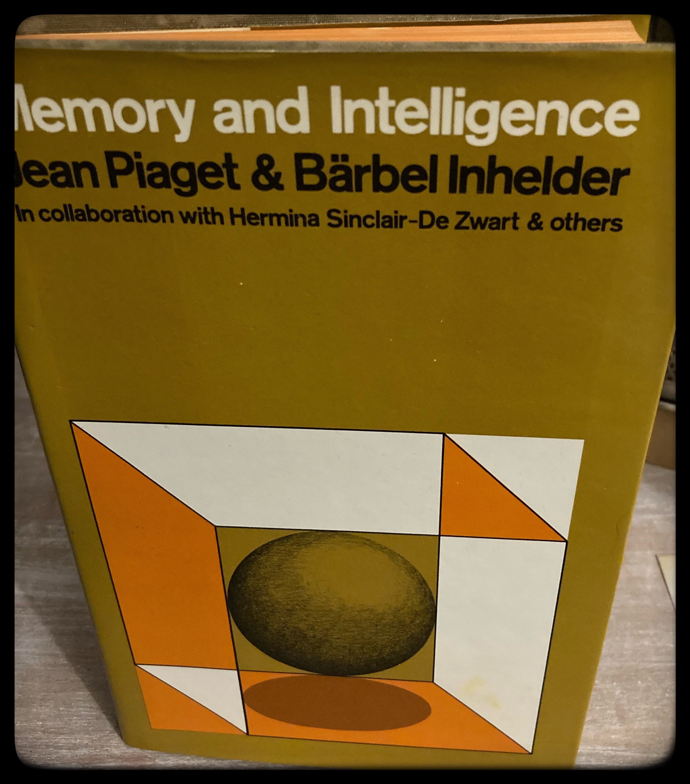 Memory and Intelligence by Jean Piaget and Barbel Inhelder - Etsy