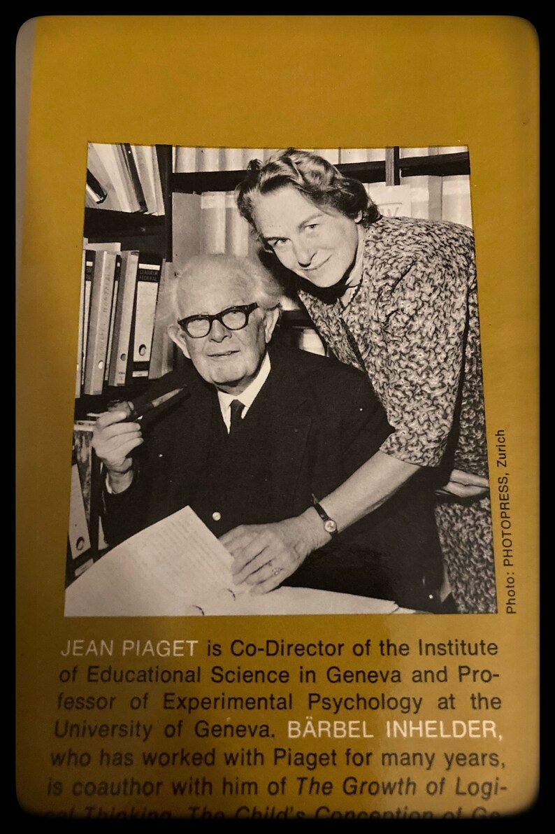 Memory and Intelligence by Jean Piaget and Barbel Inhelder - Etsy