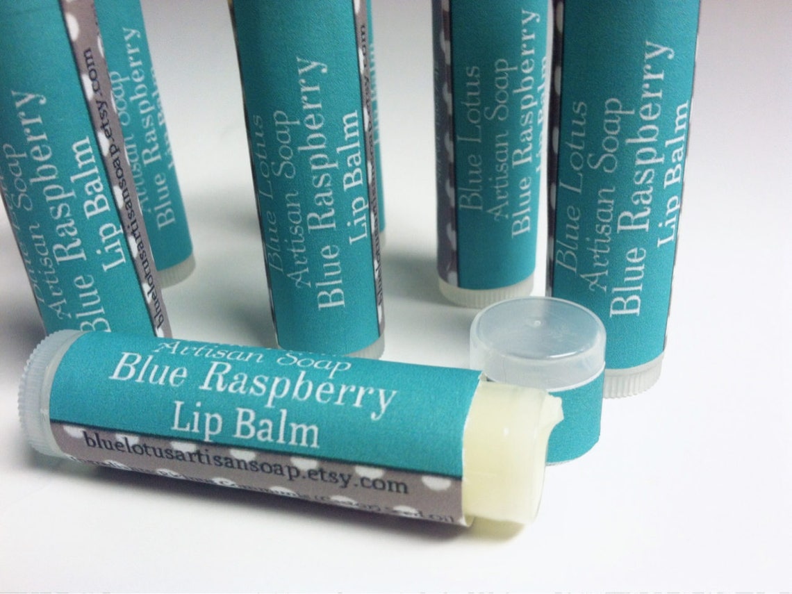 Blue Raspberry Lip Balm Moisturizing Handmade All - Etsy Hong Kong