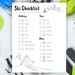 Printable Ski AND Snowboarding Checklist. Ski Planner. Snowboard ...