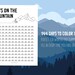 Printable Days on the Mountain Tracker. Hiking Planner. Trip Planner ...