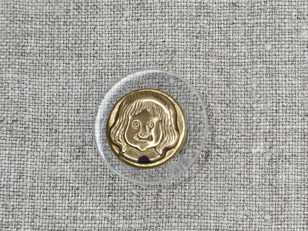 Buster Brown Collectable Button. Brass; 2 Piece 9/16" (14mm); Wobble ...