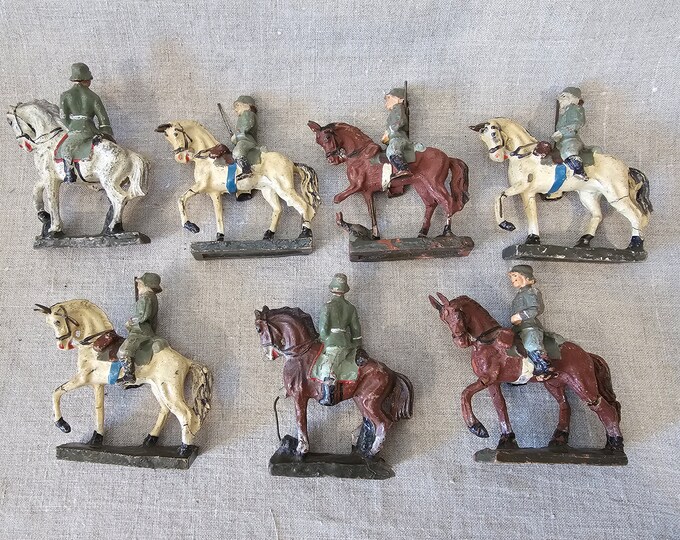 Antique German WW1 Toy Cavalry Soldiers. A Great Gift for the History ...