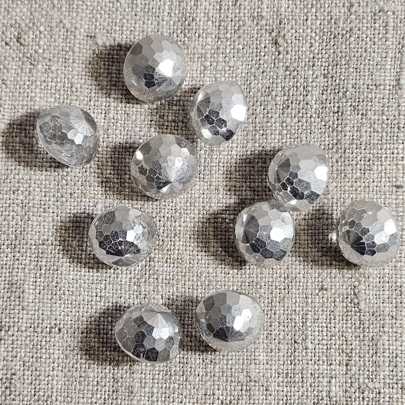 Clear Glass Buttons - Etsy