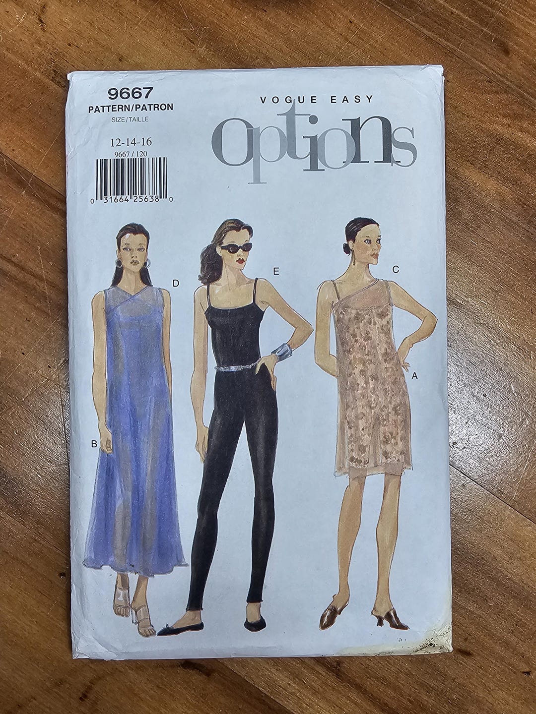 Vogue 9667. Sz 12-16. Catsuit With Sheer Overdress Pattern. Uncut ...