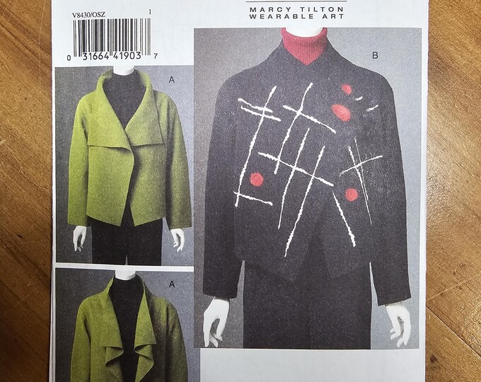 Vogue 8430 OSZ Marcy Tilton Wearable Felting Art Jacket Pattern. Uncut ...