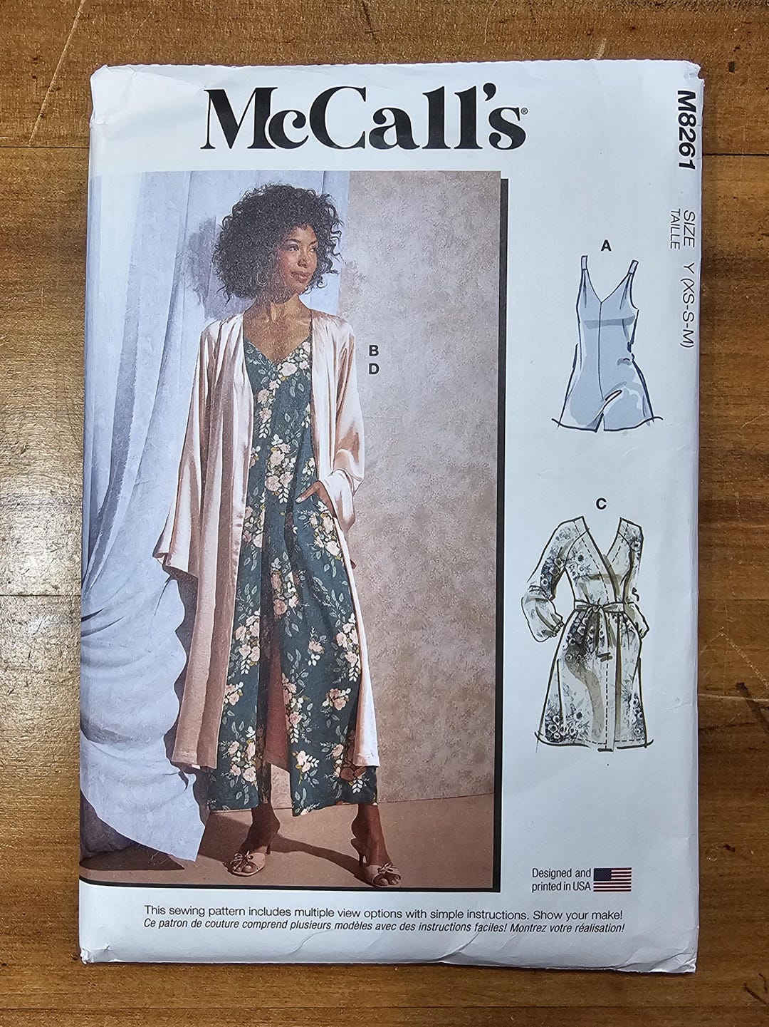 Mccall's Pattern # M8261. Vintage Inspired Romper and Robe. Uncut ...