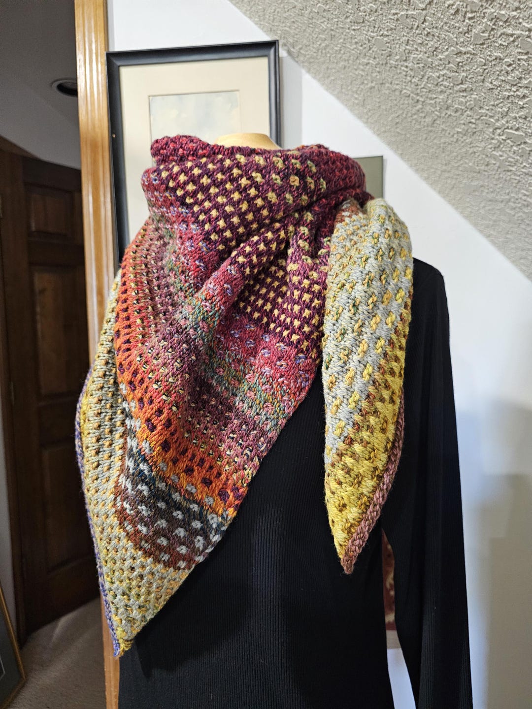 Original nightshift Shawl Made With Kit From Spincycle Yarns. This is a ...