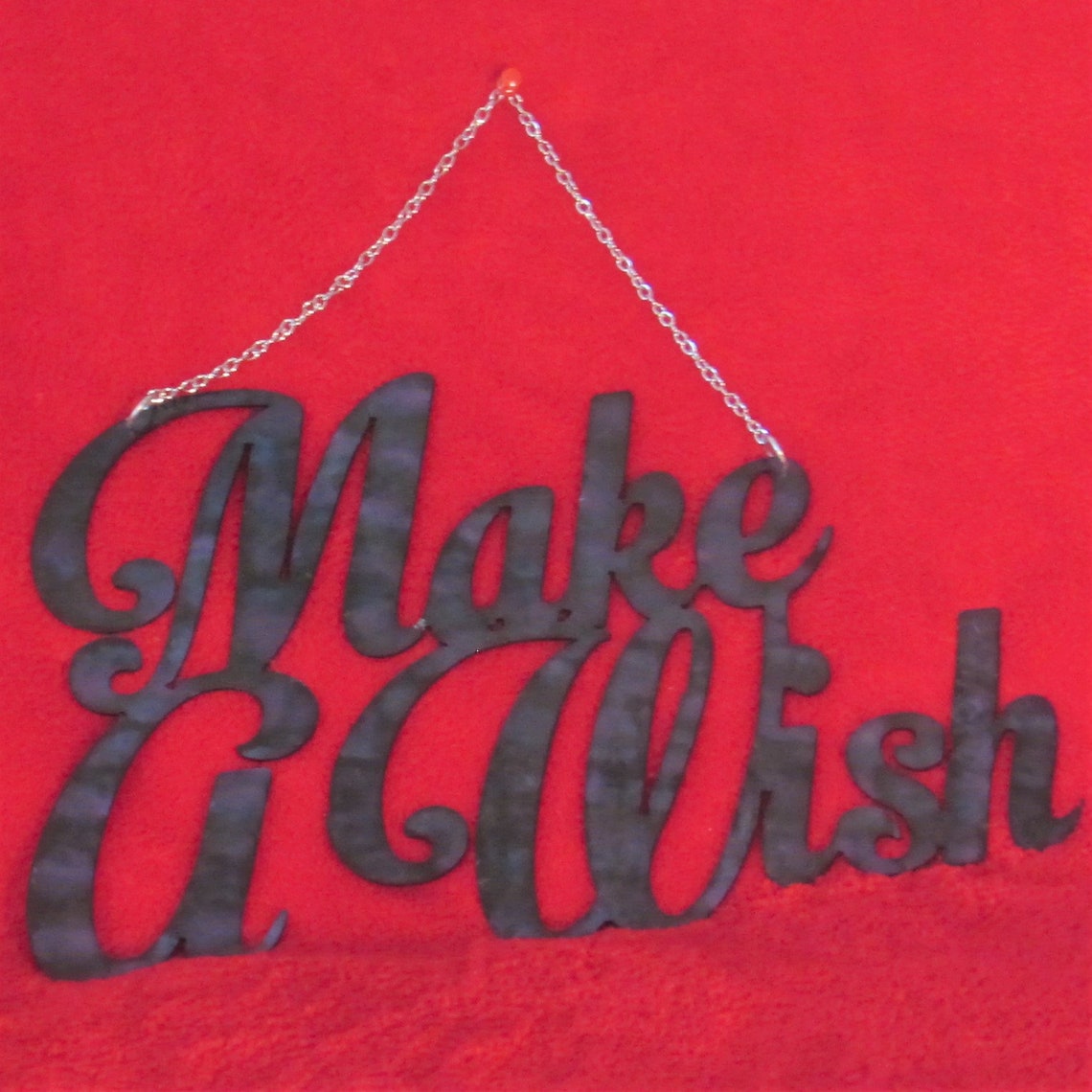 Make A Wish Metal Wall Hanging Signs Word Home Decor | Etsy
