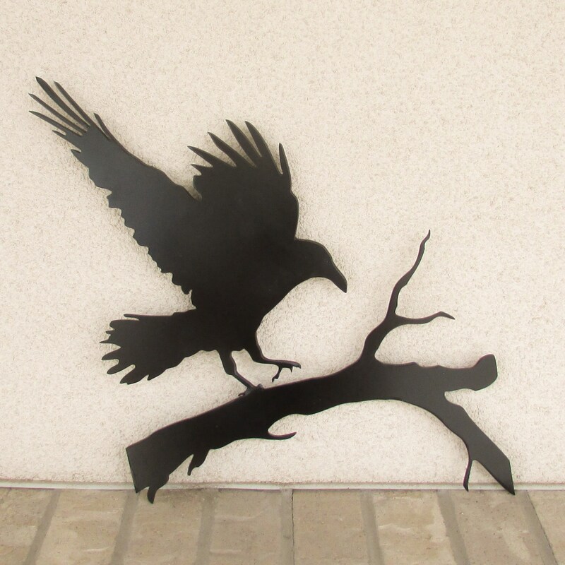 Metal Raven - Etsy