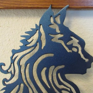Cat, Feline, Metal Wall Art, Home Décor, Wall Sculpture, Made in USA ...