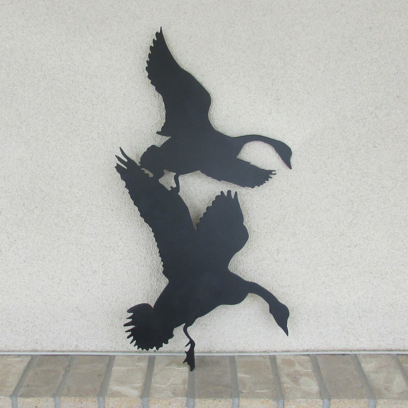 Metal Art Geese - Etsy