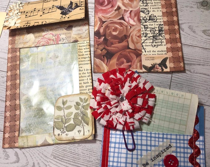 Junk Journal Pockets Handmade - Etsy