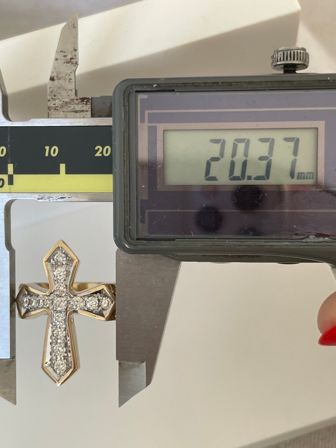 Armenian Cross Cross Ring Diamond Cross Ring 14K Yellow - Etsy